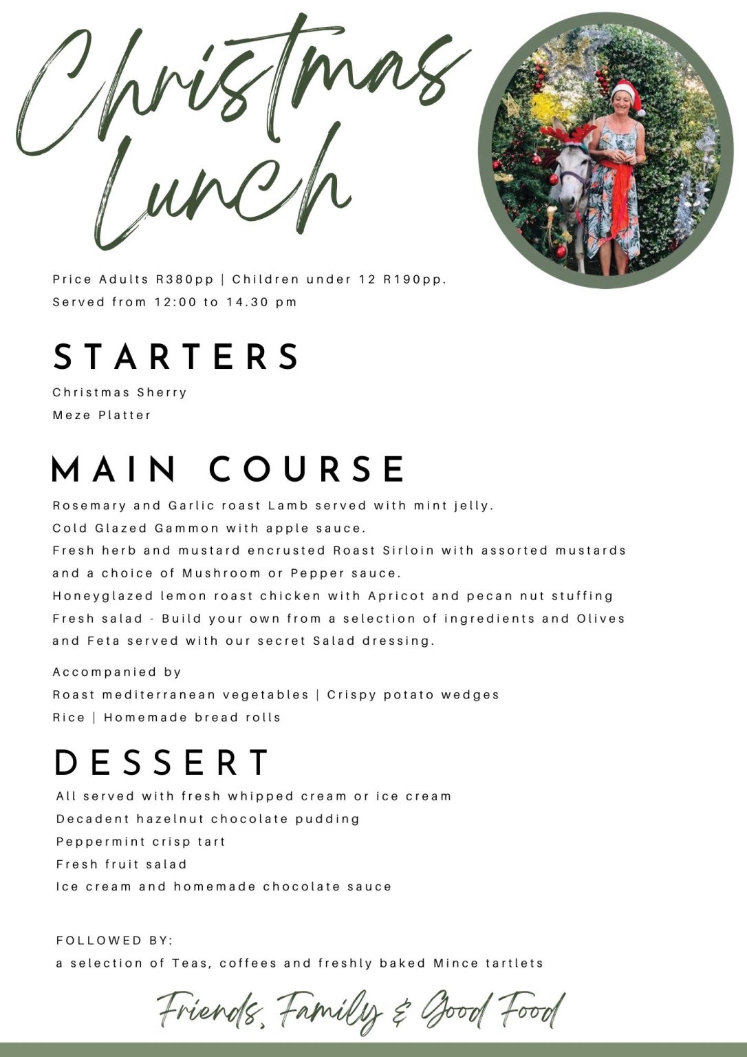 Christmas Lunch - Green Lantern Country Hotel, Bed, Breakfast, S/C ...